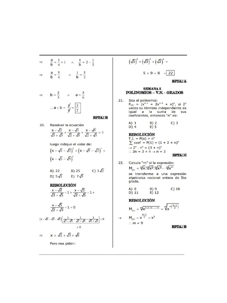 Algebra 3 | PDF