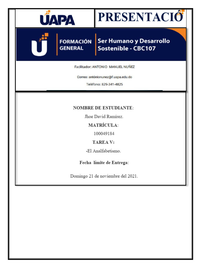 Tarea V Ser Humano y Ds | PDF | Juegos y actividades