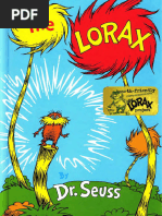 The Lorax Text | PDF | Dr. Seuss | Leisure