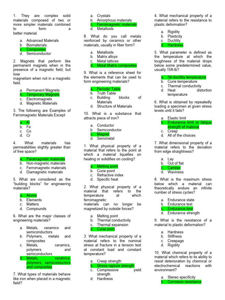 Material Science Completed | PDF | Steel | Stress (Mechanics)