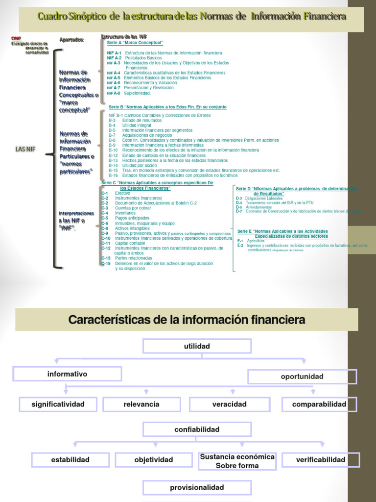Mapa Conceptual de Las NIF | PDF | Contabilidad | Estado financiero