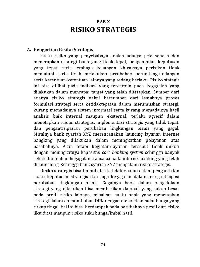Risiko Strategis | PDF | Karier & Perkembangan | Bisnis