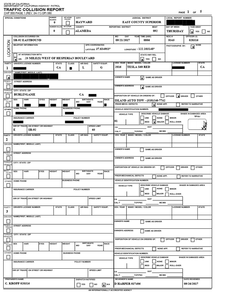 CHP Report Sept 2017 | Download Free PDF | Seat Belt | Traffic Collision