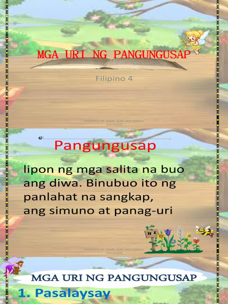 Mga Uri NG Pangungusap | PDF