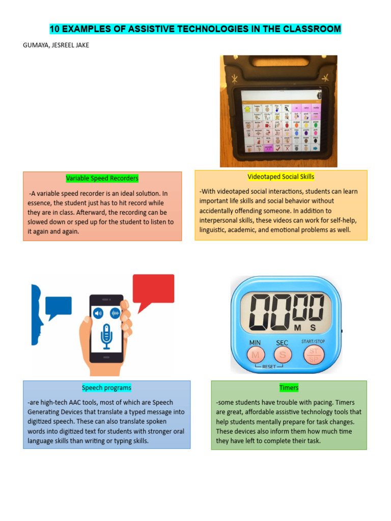 Assistive Technologies | PDF | Cognition | Human Communication