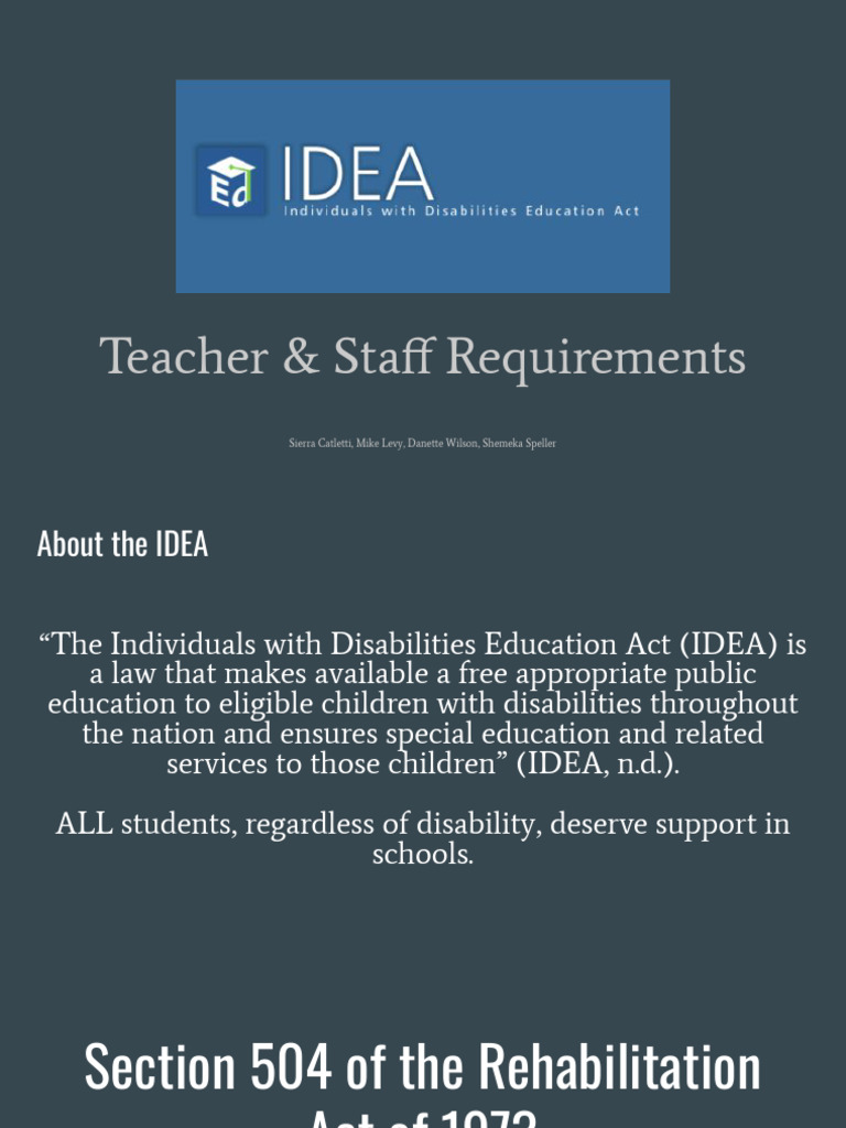 idea presentation | PDF | Individualized Education Program | Special ...