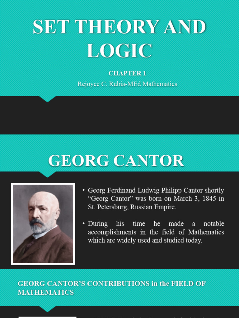 Set Theory and Logic | PDF | Set (Mathematics) | Numbers