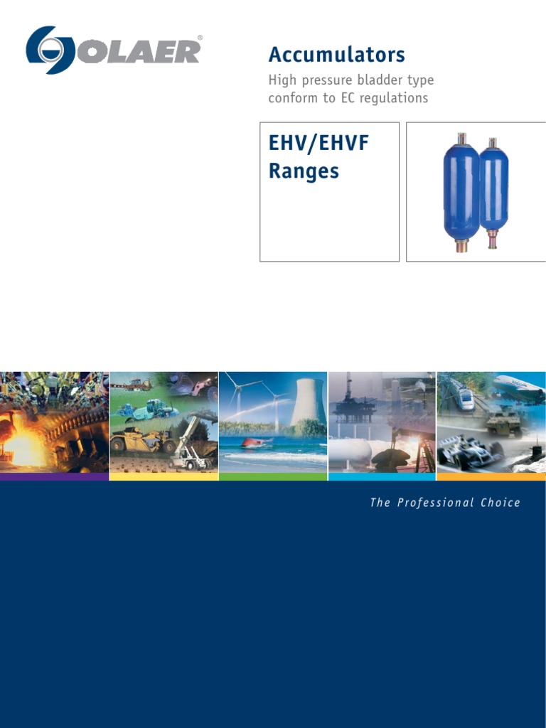 EHV/EHVF Accumulators Overview | PDF | Gas Compressor | Energy Storage