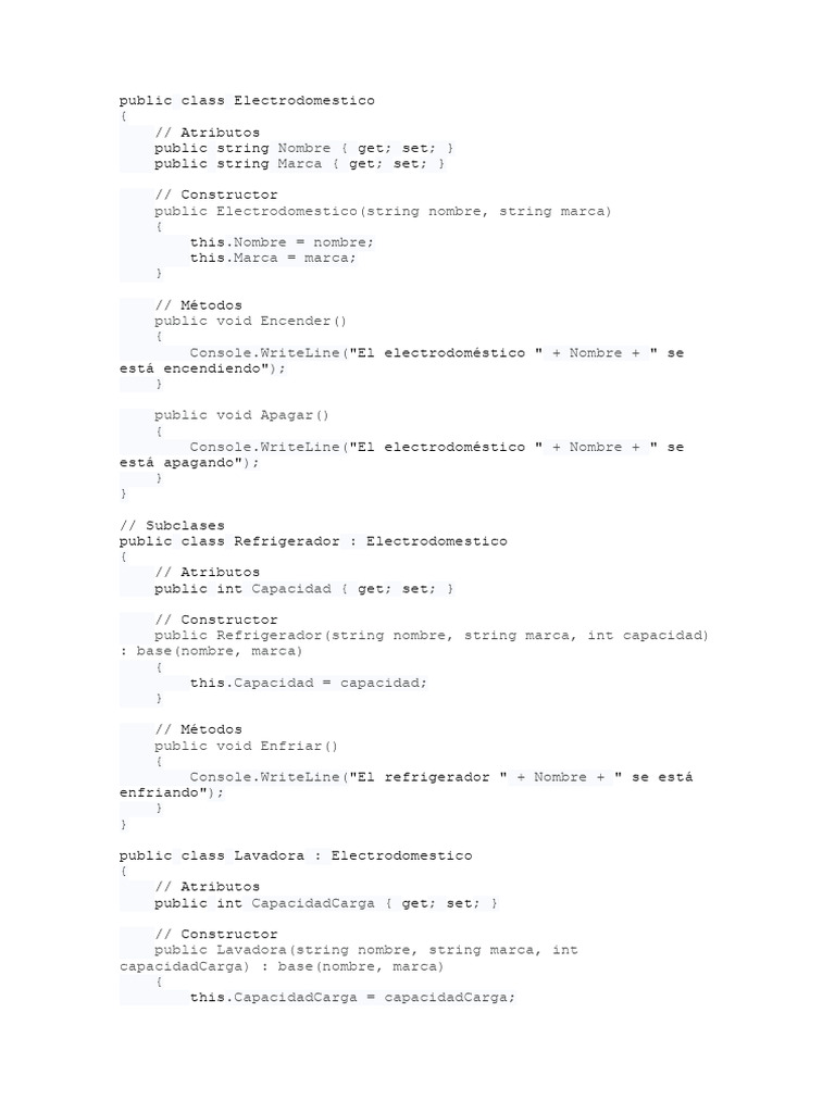 Clases Pdf Constructor Programación Orientada A Objetos Programación