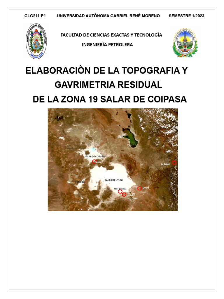 Geofisica Informe | PDF | Topografía | Mapa