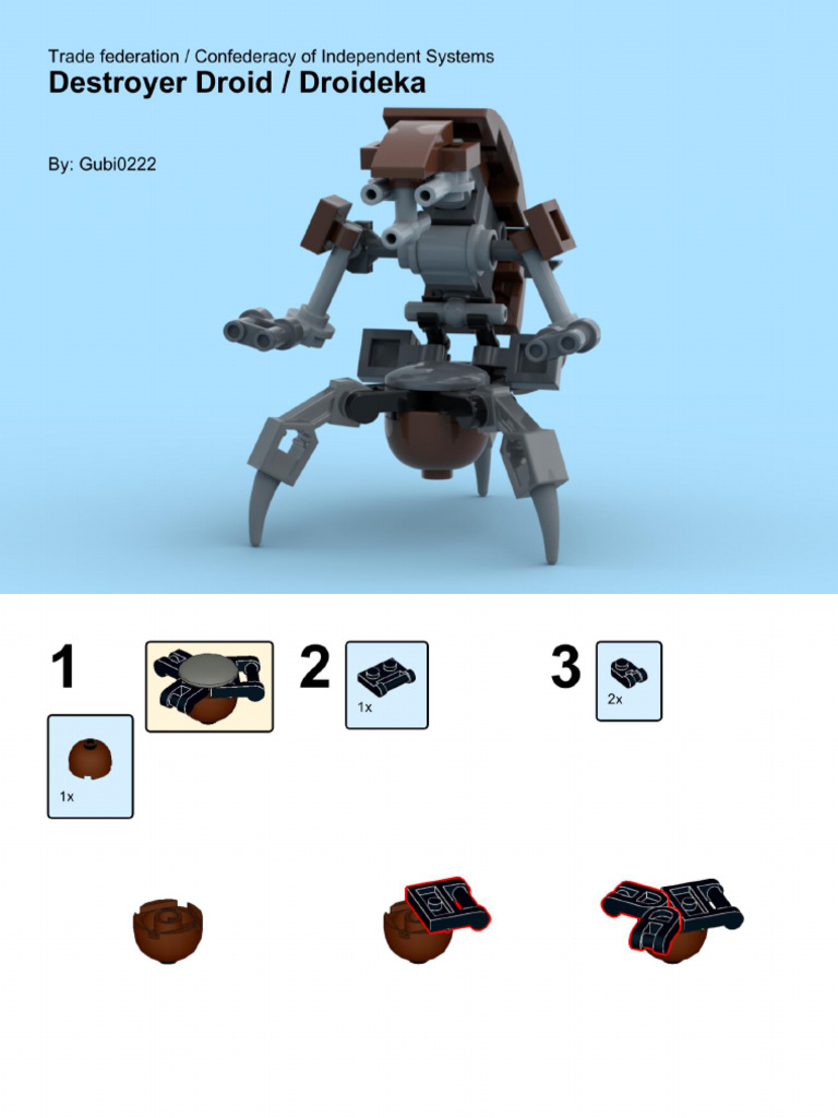 Droideka v2 Instructions Gubi0222 | PDF