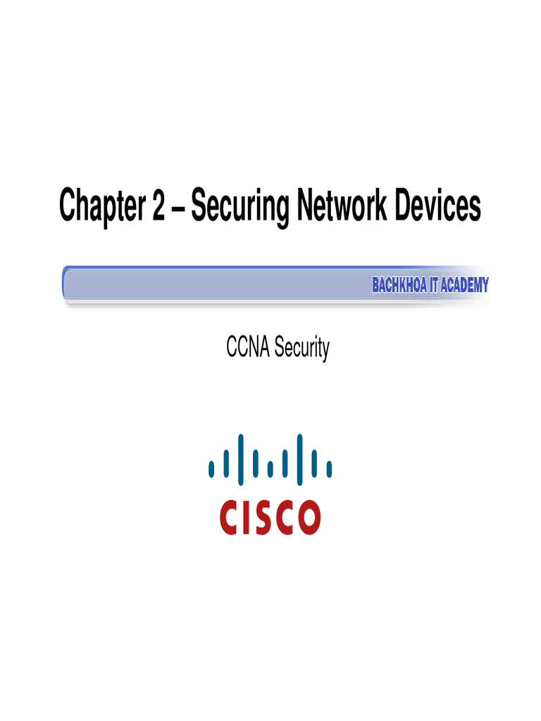 Ccna Security Chapter 2 Securing Network Devices Pdf Computer Network Secure Shell