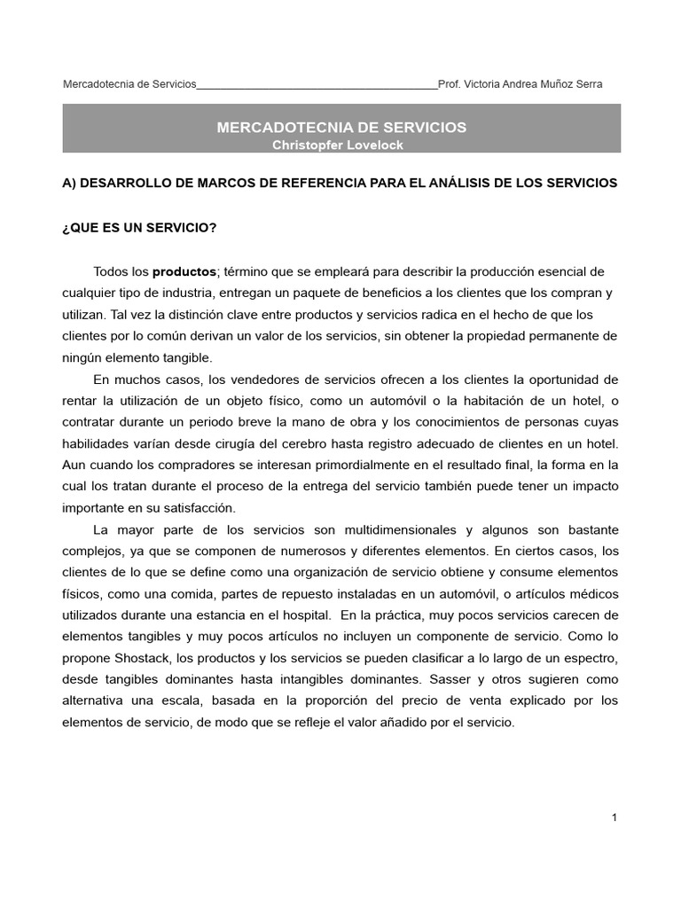 Mercadotecnia de Servicios | PDF | Marketing | Calidad (comercial)