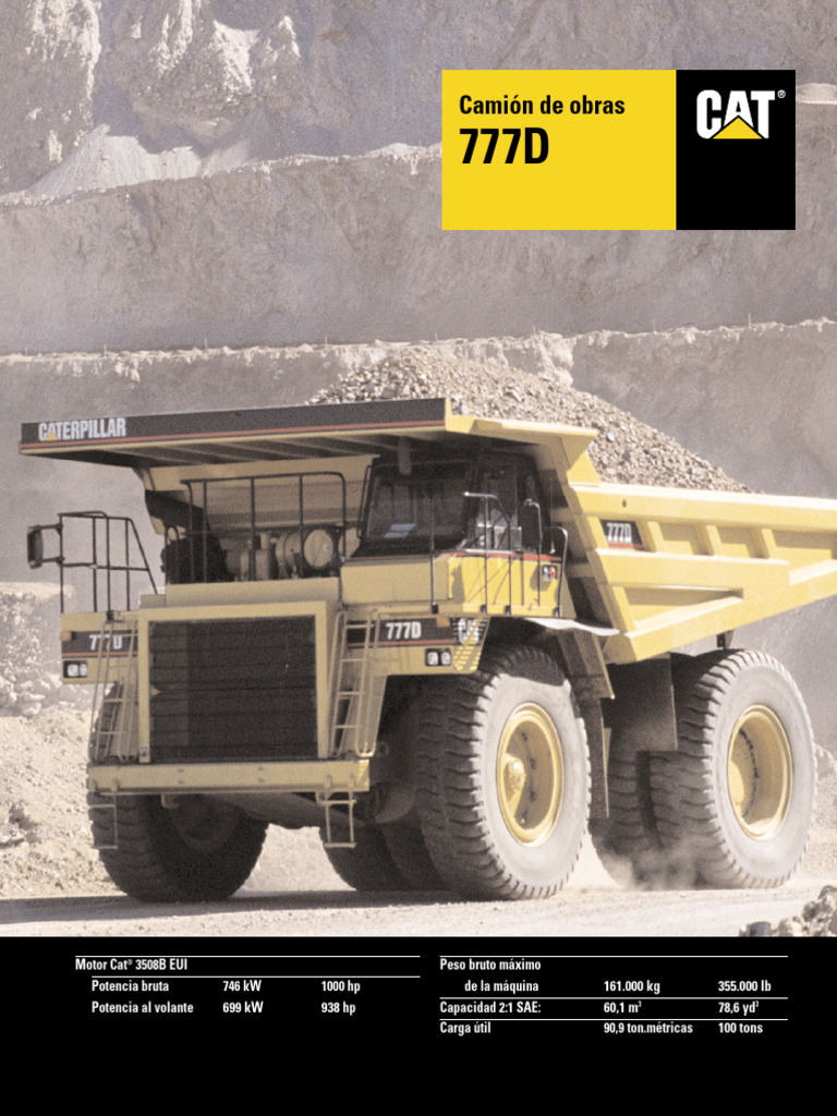 CAMION, 777D, 25854C - Cat - ASHQ5140-01 | PDF | Direccion | Camión