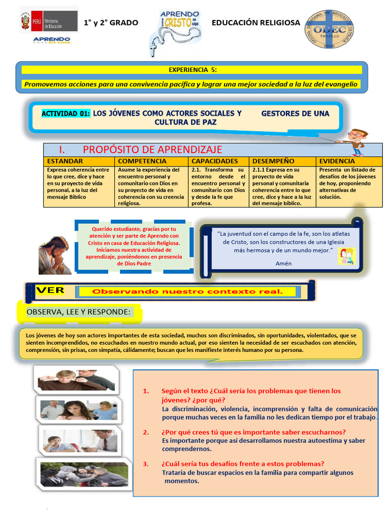 Actividad 1 - Eda 5-Primero y Segundo | PDF