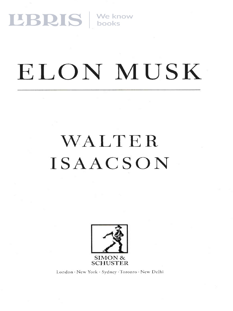 Elon Musk - Walter Isaacson | PDF | Space X