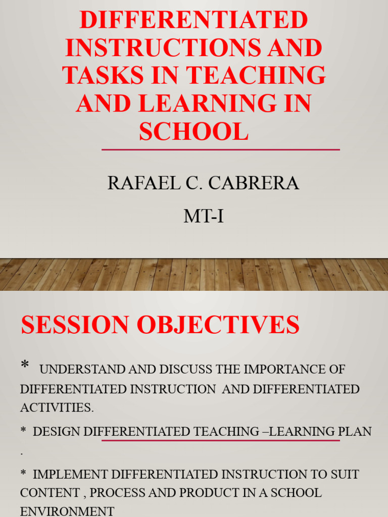 Differentiated Instruction Mam Che | PDF | Differentiated Instruction ...