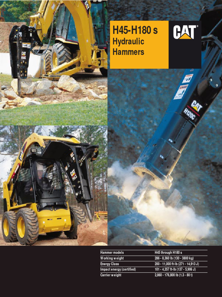 Martillos Hammers H45 To H180s | PDF | Piston | Rock (Geology)