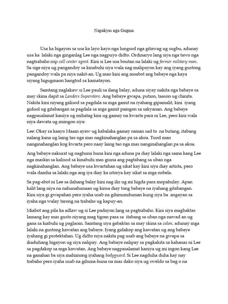 Cebuano Story | PDF