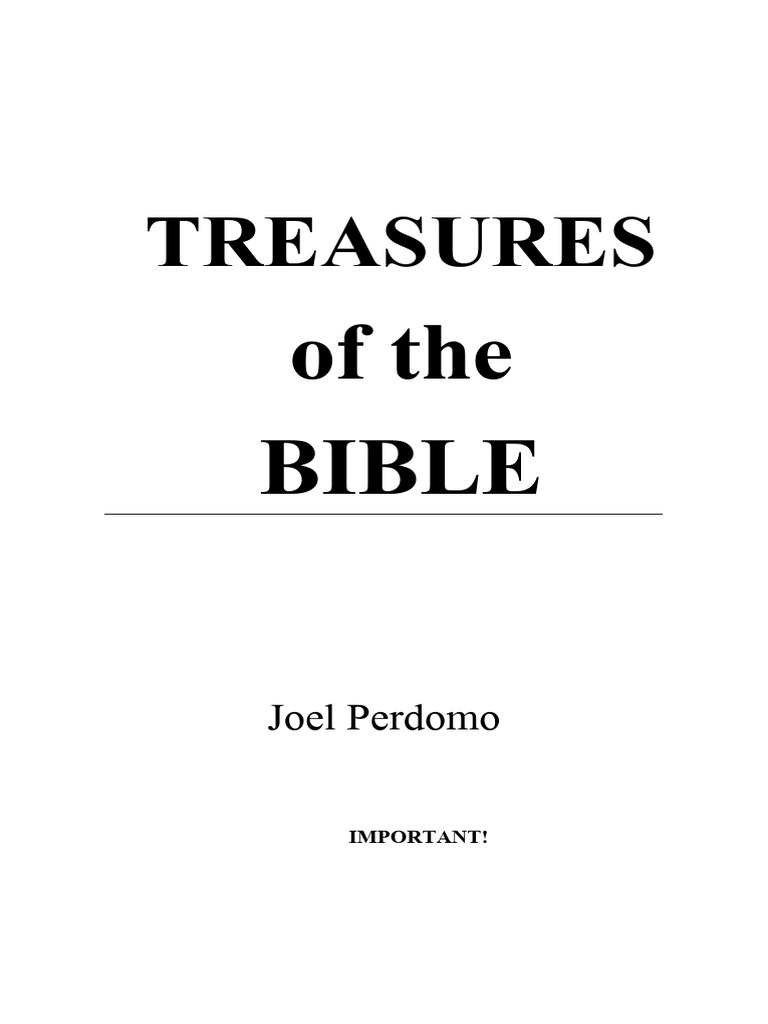 Treasures of The Bible | PDF | Jesus | God