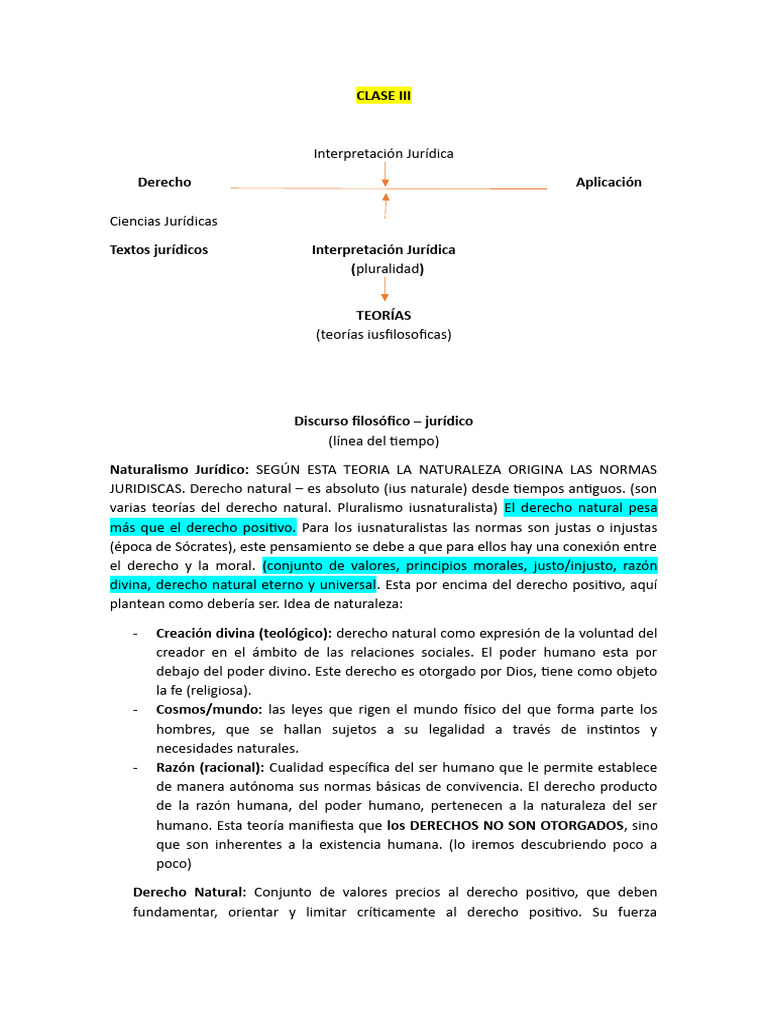 Clase Iii | PDF | La Ley natural | Razón