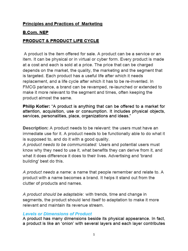 Product | Download Free PDF | Product (Business) | Marketing