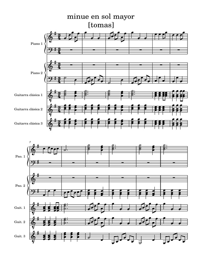 minue_en_sol_mayor_[tomas] | PDF