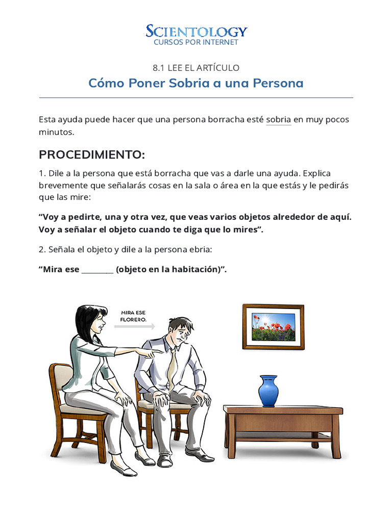 8.1 Cómo Poner Sobria A Una Persona | PDF