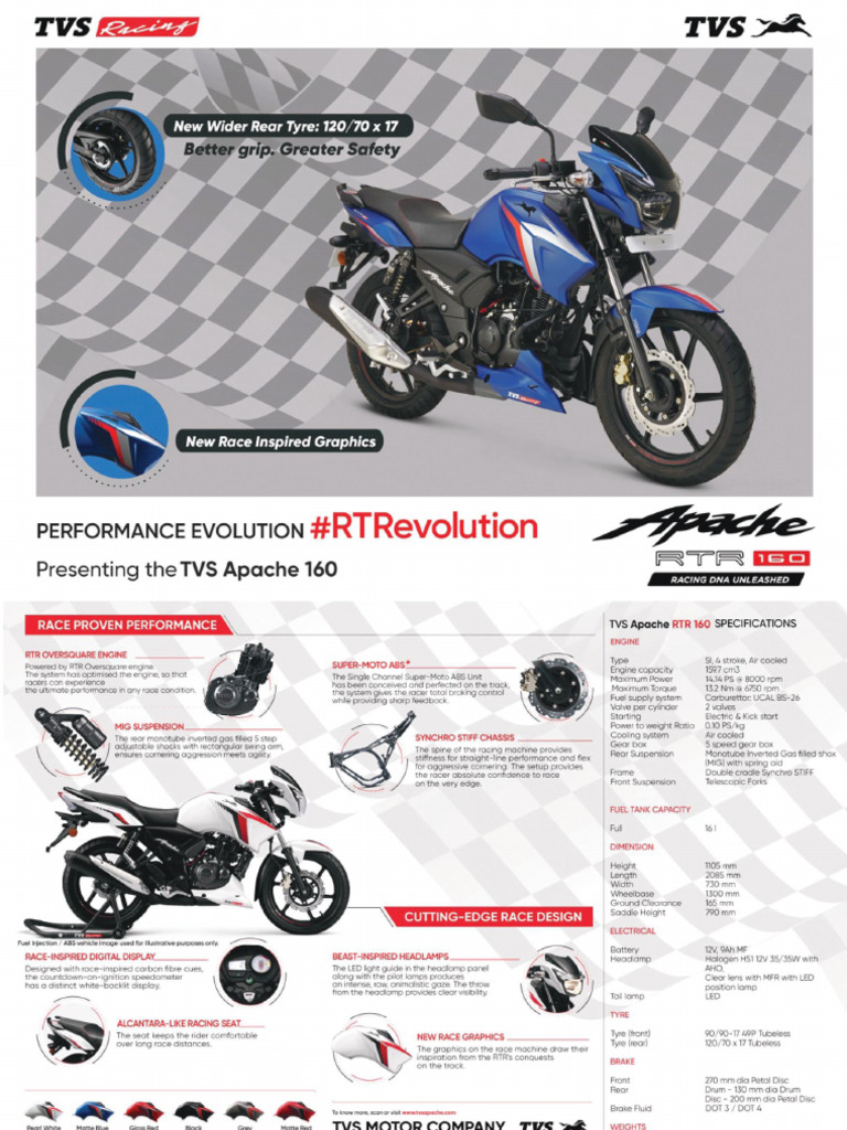 Apache RTR 160 | PDF