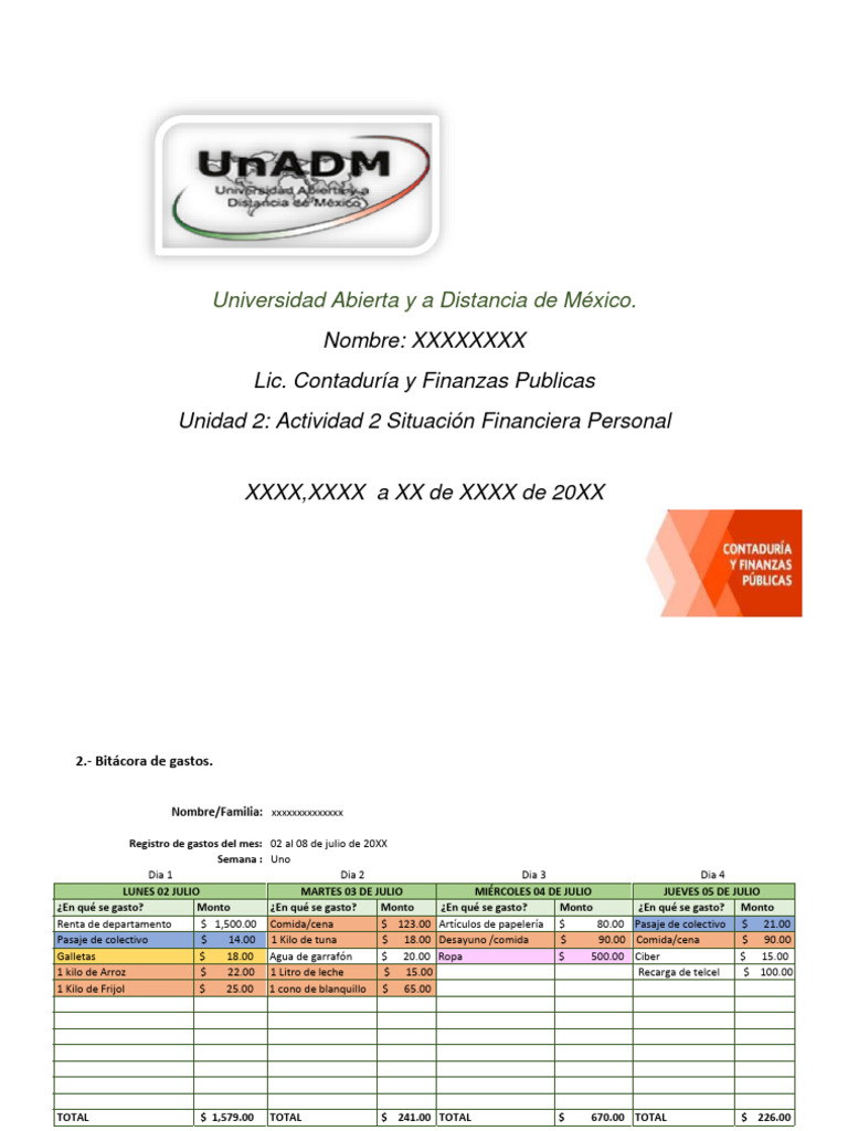 M1 U2 A2 Ejemplo | PDF | Hipotecas | Hoja de balance