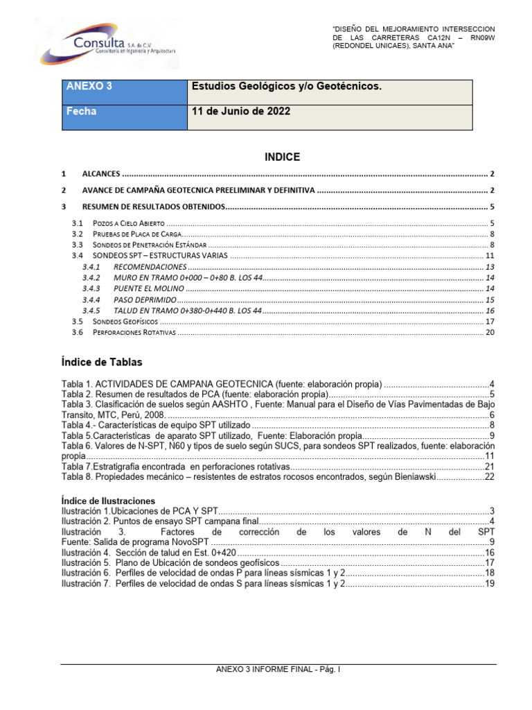 Anexo 3 Estudios Geológicos Yo Geotécnicos | PDF | Ciencias de la Tierra