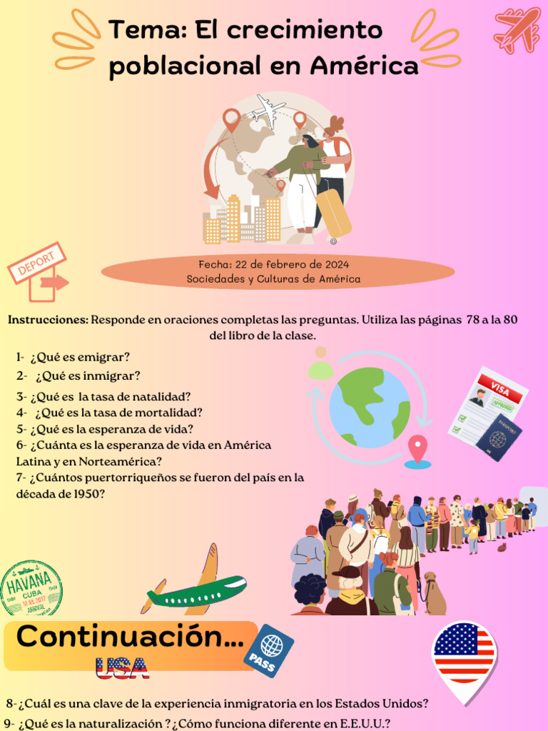 Crecimiento poblacional en América | PDF | Ciencias sociales