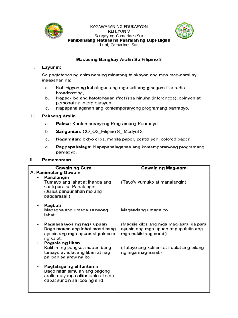 Kontemporaryong Programang Panradyo | PDF