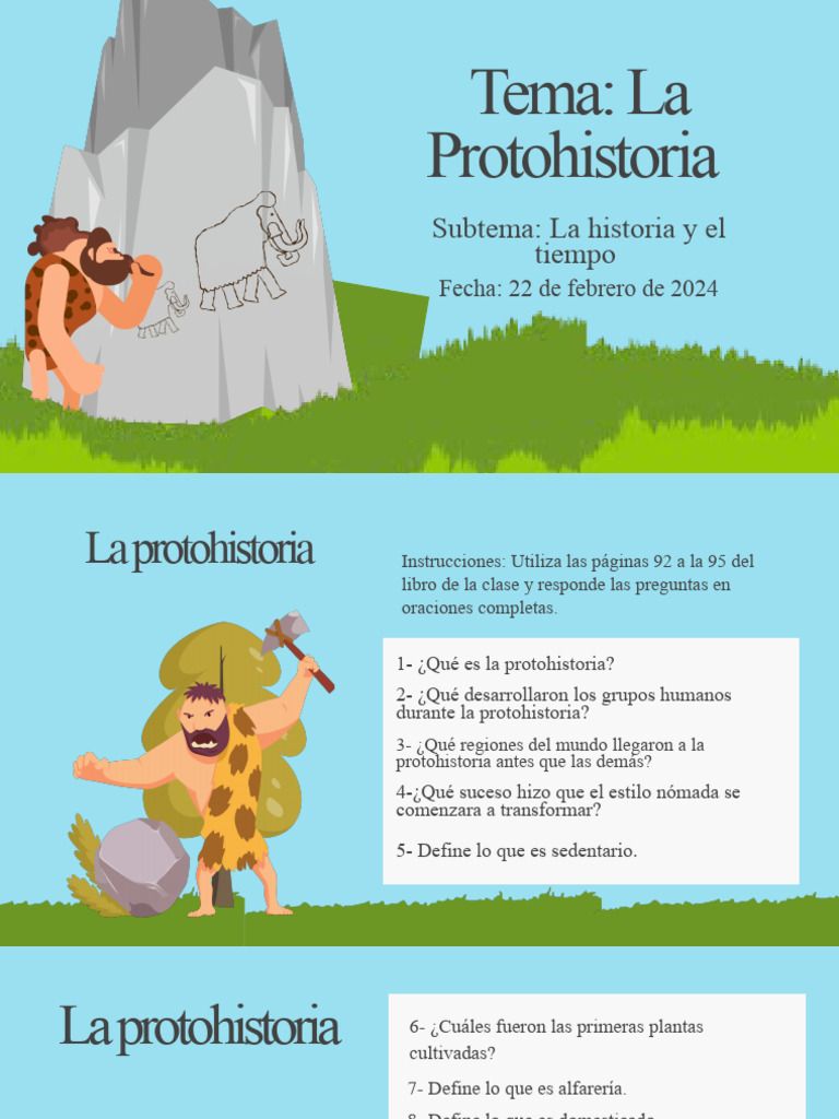 Tema La Protohistoria | PDF