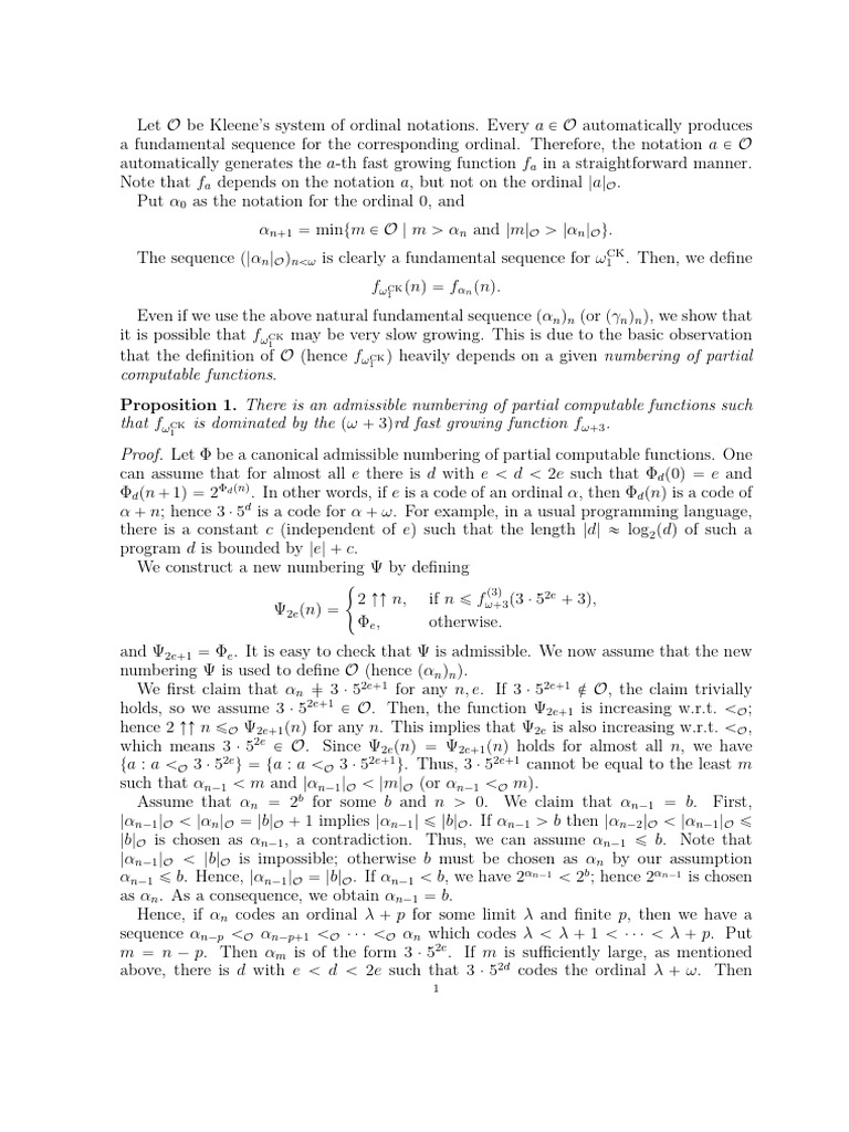 Omega 1 CK | Download Free PDF | Sequence | Function (Mathematics)