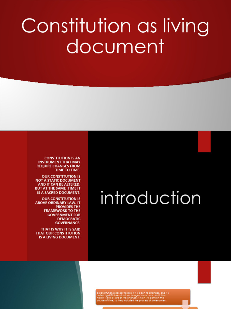 Constitution As A Living Document | PDF | Justice | Crime & Violence