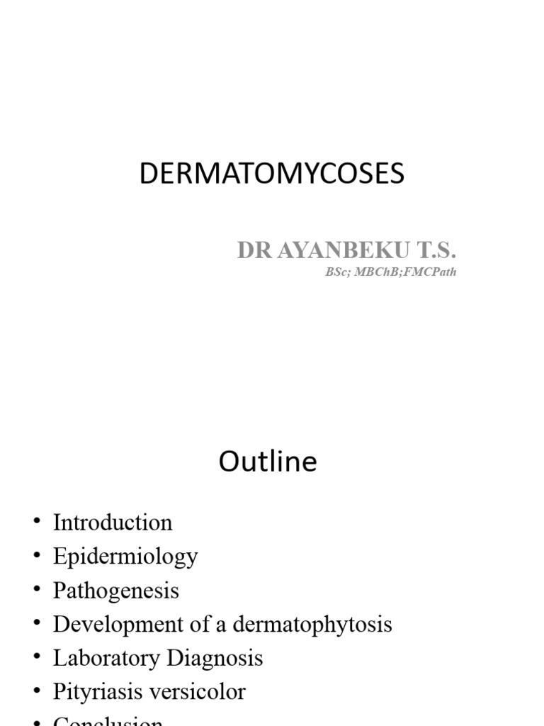 Dermatomycoses | PDF | Fungus | Medical Specialties