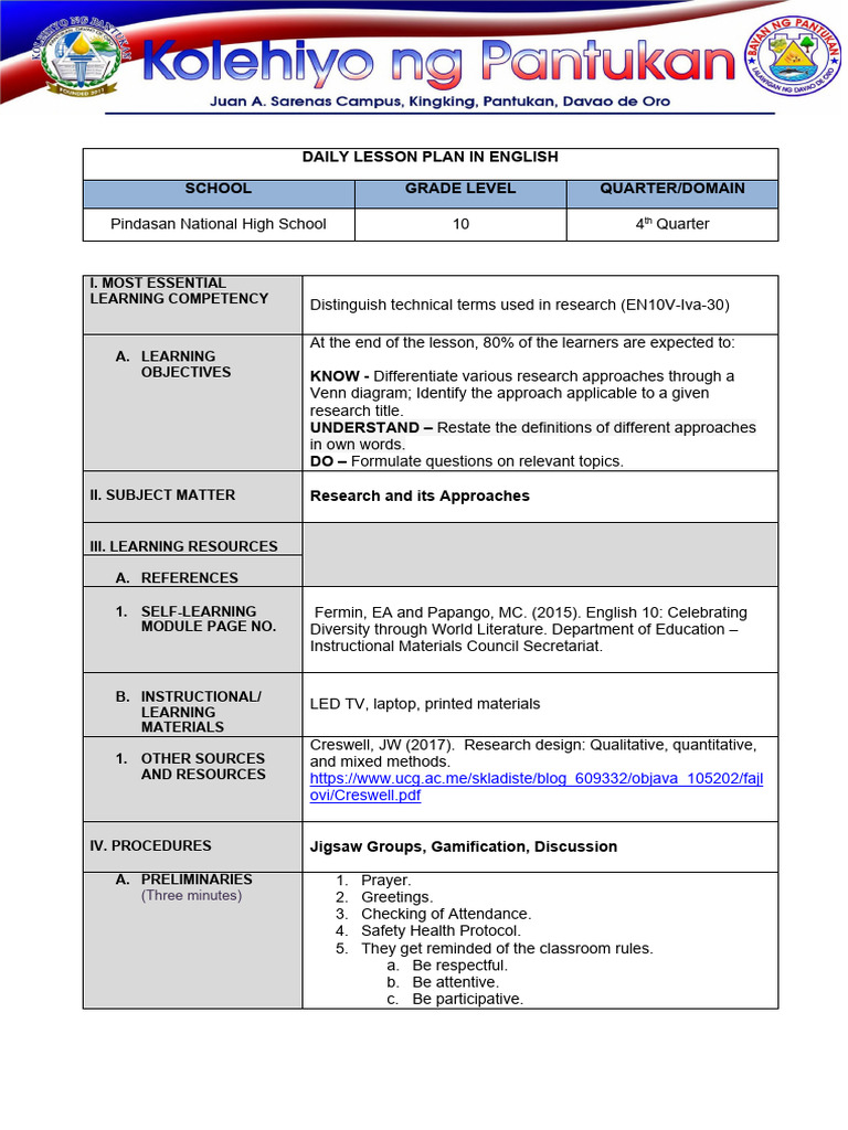 4a's G10 - Research Approaches | PDF | Qualitative Research ...