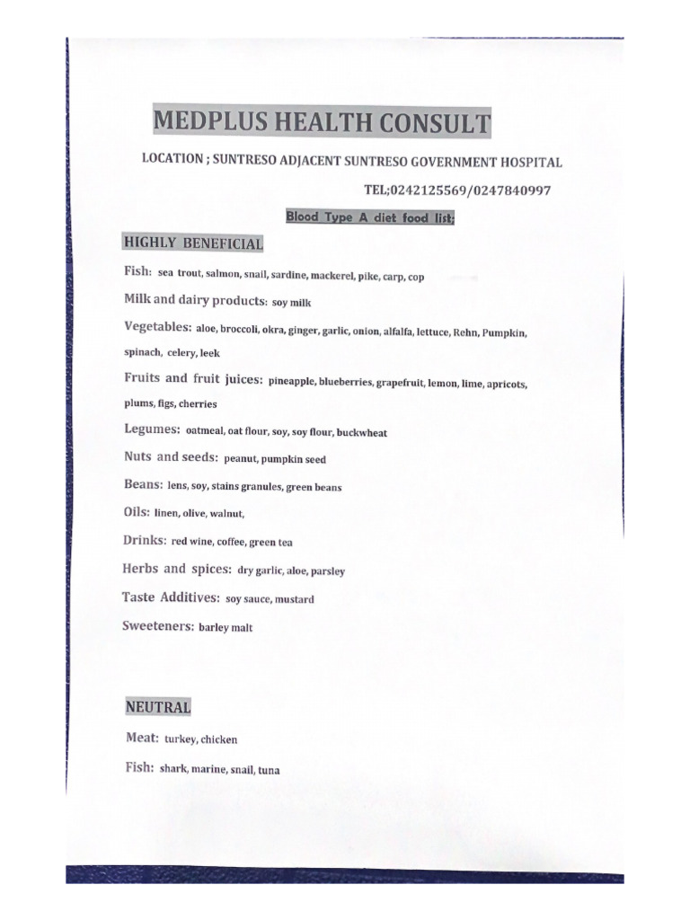 Blood Type A | PDF