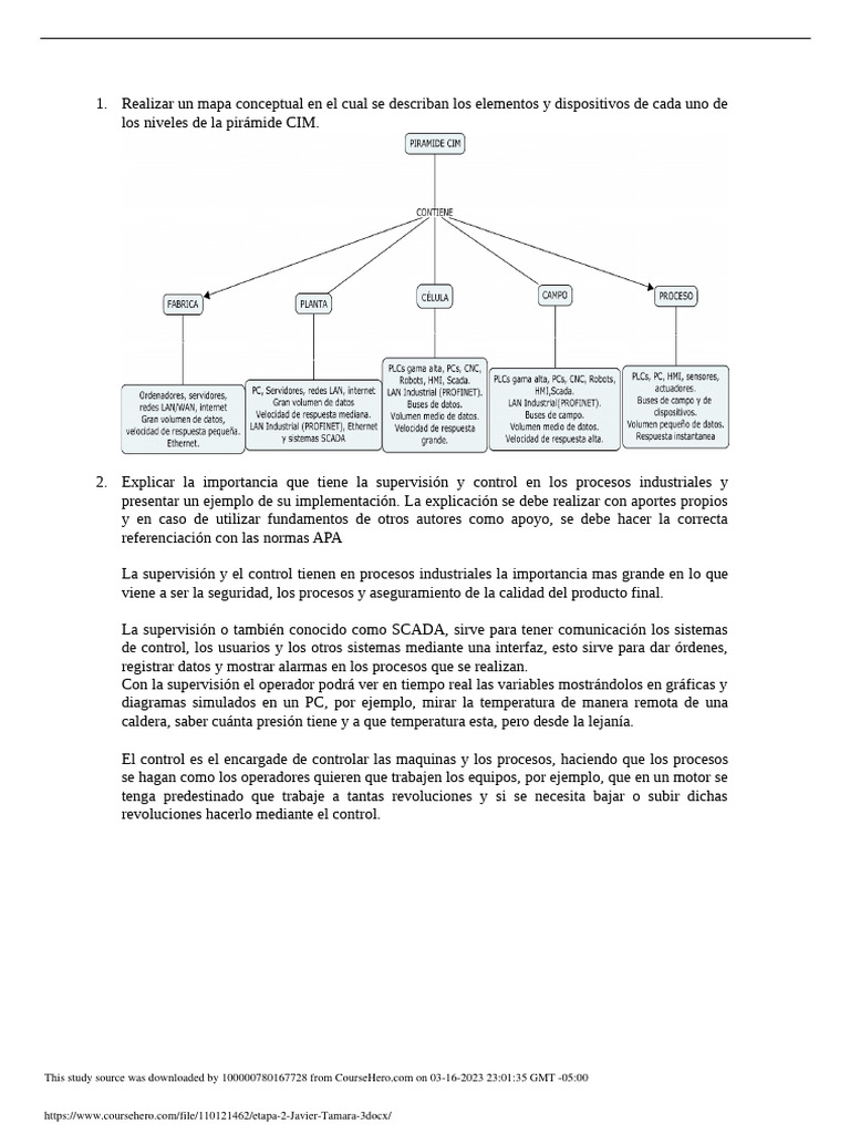 Etapa 2 Javier Tamara 3 | PDF | Scada | Hardware de la computadora