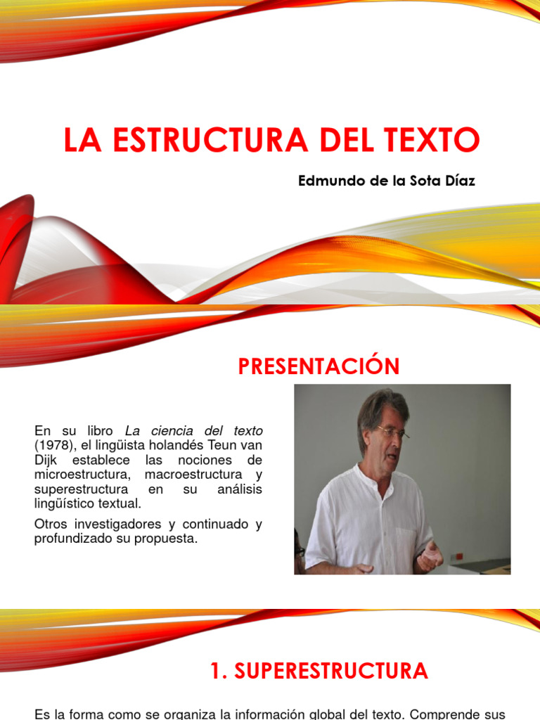 Estructura del Texto: Micro, Macro y Super | PDF