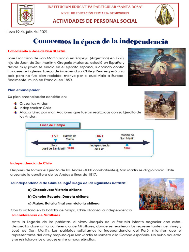 Conocemos La Independencia Del Perú | PDF | Perú | América del Sur