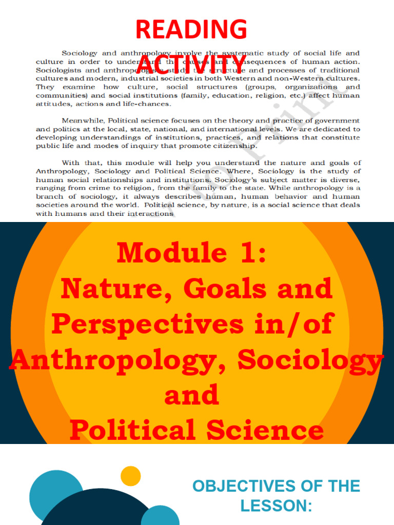 Module-1 2 | PDF | Anthropology | Sociology
