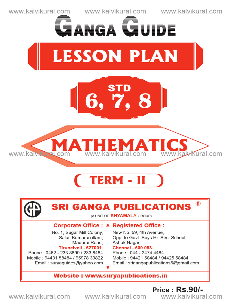 Class 6 7 8 Maths Lesson Plan em Term 2 - Watermark | PDF | Triangle ...