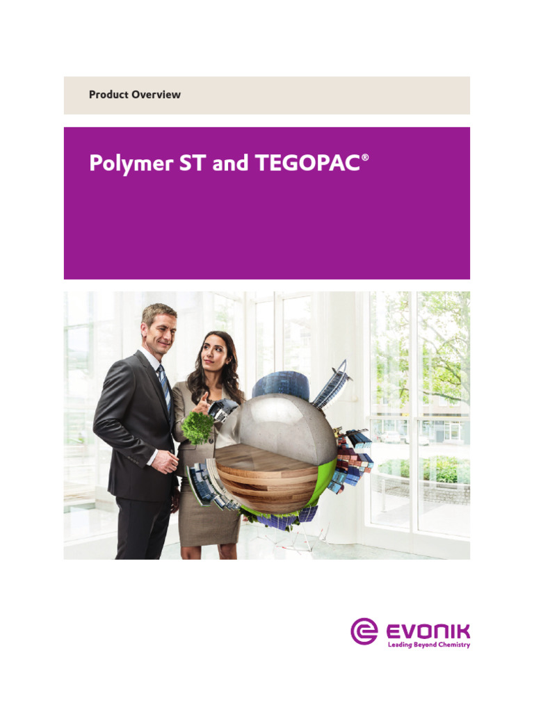 Product Overview - Evonik - Polymer ST Tegopac 2020 | PDF | Adhesive | Polymers