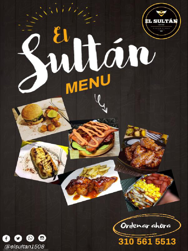 Menú El Sultán | PDF