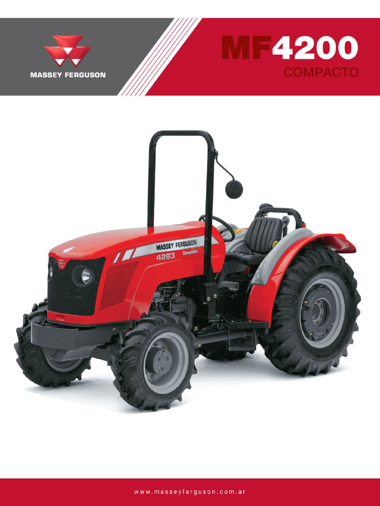 Tractor Massey Ferguson MF 4200 Compacto Folleto | PDF