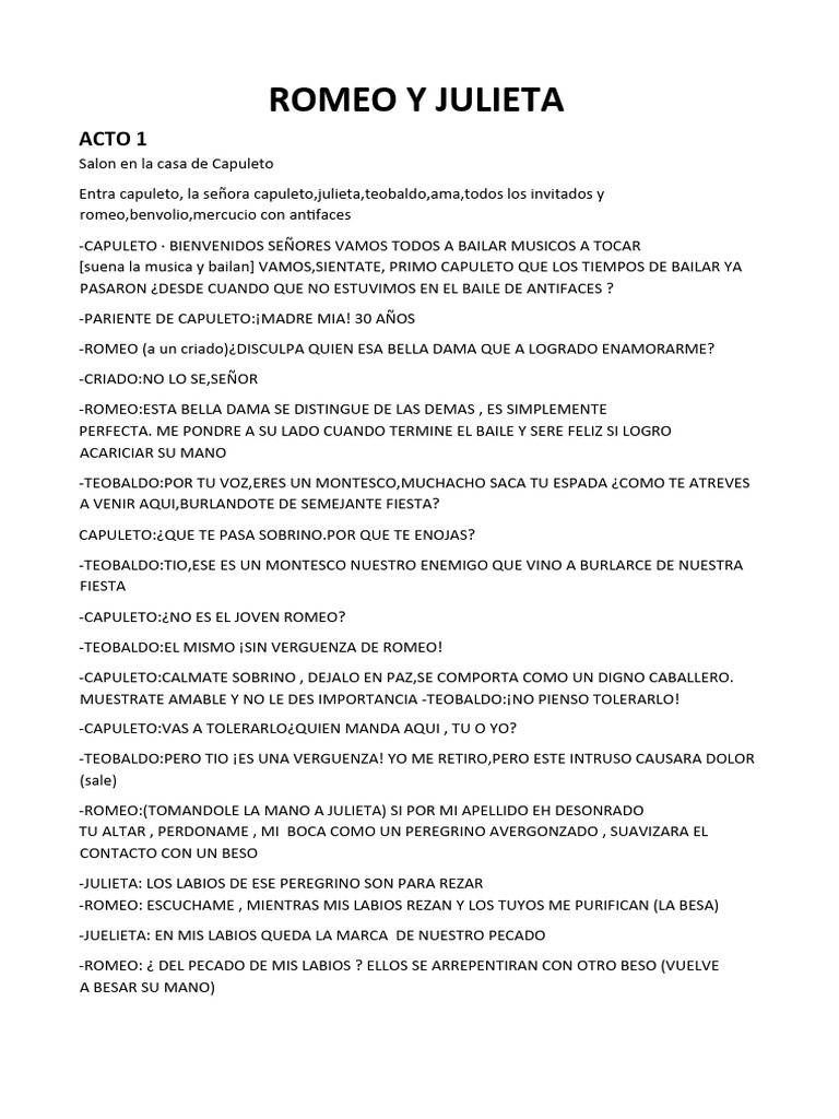 Romeo y Julieta | PDF | Romeo y Julieta | Personajes de Shakespeare