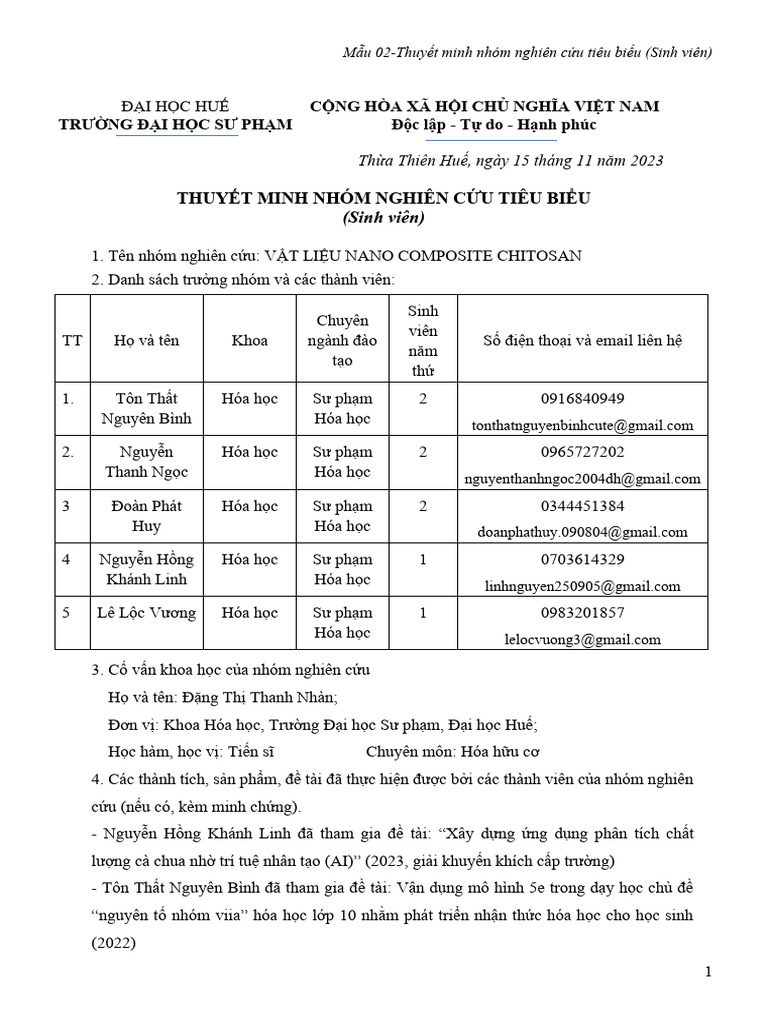 2024 2025 TM NCM SV Chitosan Ferrite 1st Revision 1.1 1 | PDF