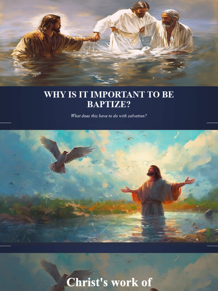 Why Is It Important To Be Baptize | PDF | Baptism | Jesus